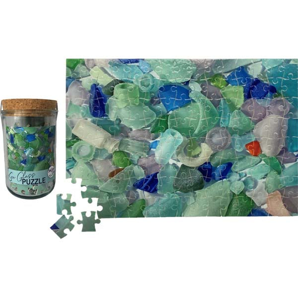 Sea Glass Puzzle, Pastel - Recycled Green Glass – SeaCrateClub