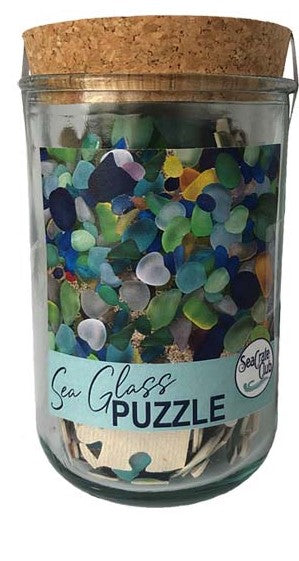 Sea Glass Puzzle, Cobalt - Recycled Green Glass – SeaCrateClub